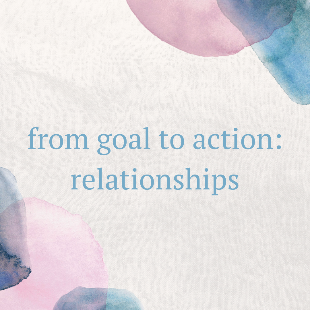 From Goal to Action: Relationships
